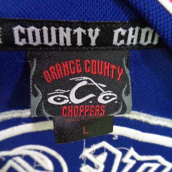 OCC | Shirts | Orange County Choppers Mens Blue Jersey L | Poshmark